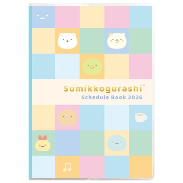 (C)san-x★Poket Schedule Collection 2026★サンエックスの大人気キャラクター「すみっコぐらし」の2026年度スケジュール帳です☆記入スペースが大きくメモページも充実。開きやすいインデックスタイプなのもポイ...