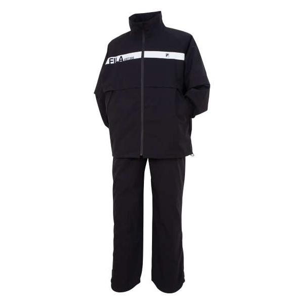 【FILA GOLFレインウェアセット】【商品について】カラー:ブラック素材:トップスサイズ　バスト　総丈　裾周り　裄丈　袖口3L　146　82　140　93　264L　156　84　150　95　275L　166　86　160　97　28...