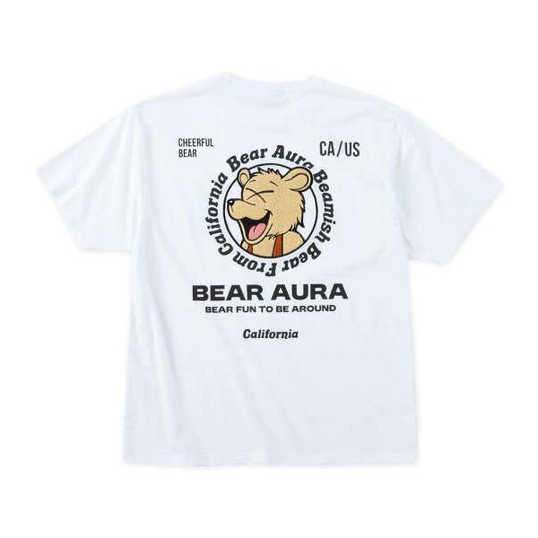 【Bear AuraT/C天竺サガラ刺繍半袖Tシャツ】Tシャツです。カラー:ホワイト素材:ポリエステル 65%綿 35%サイズ　バスト　総丈　裾周り　肩幅　袖丈　アームホール　袖口3L　130　78　130　58　24　60　424L　14...