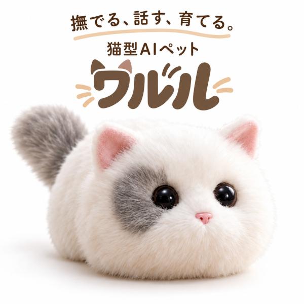 ・撫でるとかわいく反応頭や背中を撫でると、首を動かしたり、しっぽを振ったり、鳴き声で反応します。ぬいぐるみのようにやさしい手触りと、猫らしい動きを組み合わせることで、触れ合う楽しさを感じられる設計です。・話しかけると会話を楽しめるWi-Fi...