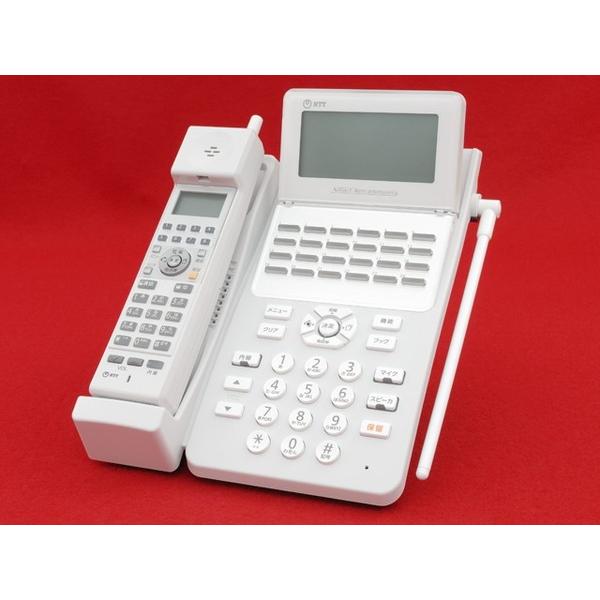 【こちらの商品は＜ 中古美品 ＞です】　無線タイプの受話器なので席から少し離れて電話ができます　スター配線用　充電池【中古良品】　示名条【未記入】