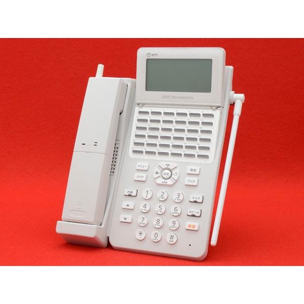 【こちらの商品は＜中古美品＞です】　無線タイプの受話器なので席から少し離れて電話ができます　スター配線用　充電池【中古良品】　示名条【未記入】