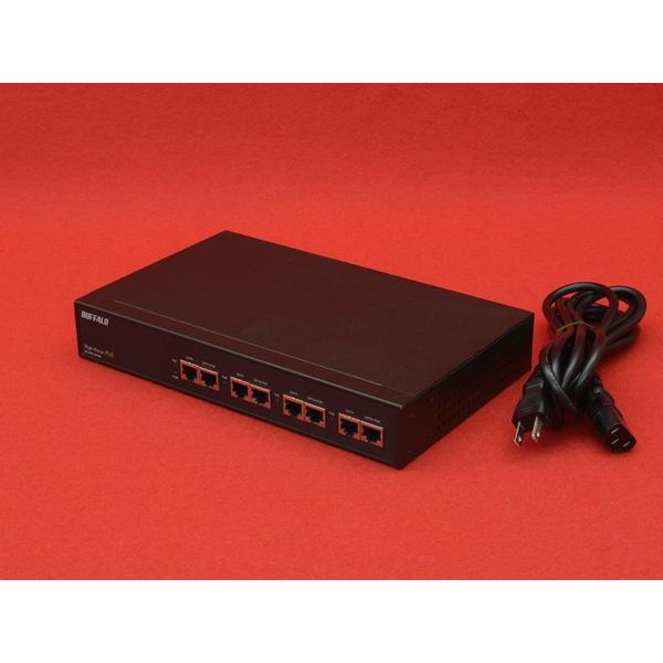 【こちらの商品は＜中古美品＞です】　A1-1ICOGW-(1)などに利用可能な4ポート1Gbps対応給電HUB　LAN電話機などへ通常のLANケーブルで給電できます