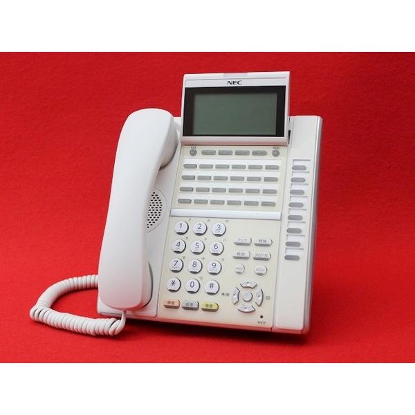 【こちらの商品は＜中古美品＞です】　DT400シリーズ　標準タイプの電話機です　カールコード【美品】　示名条【未記入】