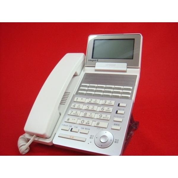 【こちらの商品は＜中古美品＞です】　標準タイプの電話機です　カールコード【美品】　示名条【未記入】