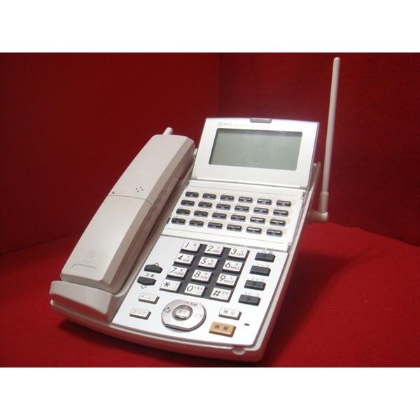 【こちらの商品は＜中古美品＞です】　無線タイプの受話器なので席から少し離れて電話ができます　スター配線用　充電池【中古良品】　示名条【未記入】