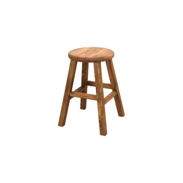 ■サイズ：幅33×奥行33×高さ46cm（座面の直径28cm）■材質：パイン材（オイル仕上げ）■重量：約2kg■生産国：中国   アンティーク 北欧 おしゃれ かわいい ナチュラル 爆買