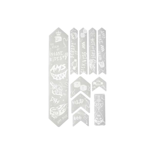 All Mountain Style オールマウンテンスタイル HONEYCOMB FRAME GUARD EXTRA フレームガード エクストラ ヘルギャング ホワイトAMS フレームガード エクストラ