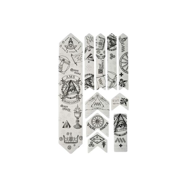 All Mountain Style オールマウンテンスタイル HONEYCOMB FRAME GUARD EXTRA フレームガード エクストラ オーパスマグナ ブラックAMS フレームガード エクストラ