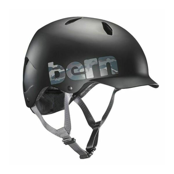 bern バーン BANDITO バンディート 子供用 ジュニア ヘルメット BEBB03E Matte Black Camo Logoジュニアユニセックスモデル (推奨年齢3歳-児童)