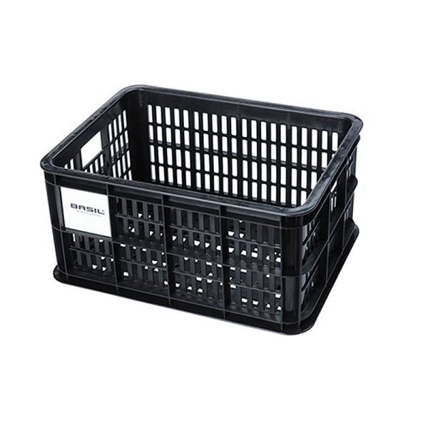 BASIL バジル CRATE S クレート Sサイズ バスケット ブラックリサイクル樹脂製の丈夫なクレート