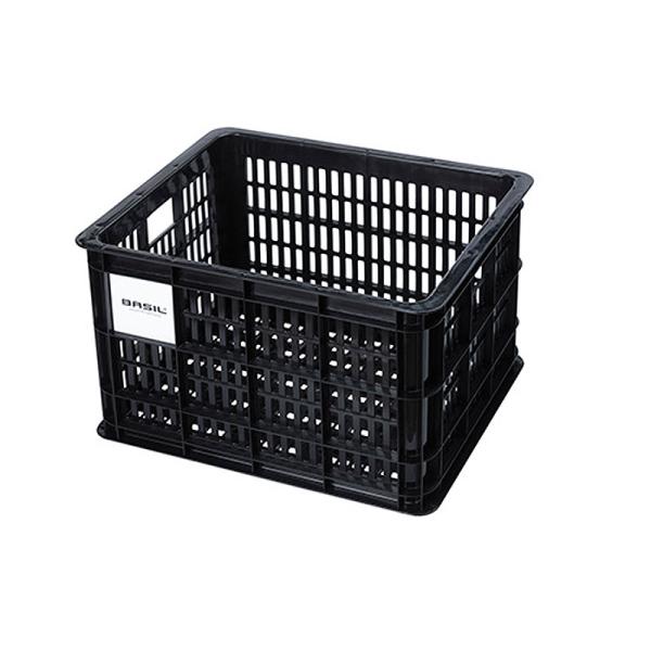 BASIL バジル CRATE M クレート Mサイズ バスケット ブラックリサイクル樹脂製の丈夫なクレート