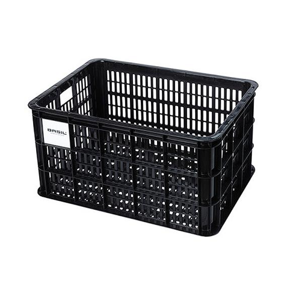 BASIL バジル CRATE L クレート Lサイズ バスケット ブラックリサイクル樹脂製の丈夫なクレート