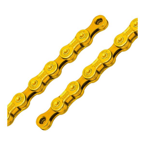CROPS クロップス TECチェーン GT-9 (9s/116L) 1/2”x11/128” Ti-Nゴールド PVDコーティングcrops セレクション 自転車 チェーン