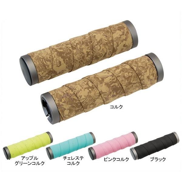 芯材にバーテープを巻いた、ロックオングリップ。■ EVA■ アルミ合金 ロックオン システム内側 : 7.5mm 幅ロックリング外側 : 7.5mm 幅ロックリング■ オープン エンド■ エンドプラグ付属■ 長さ ： 130mm■ 95g/ペア
