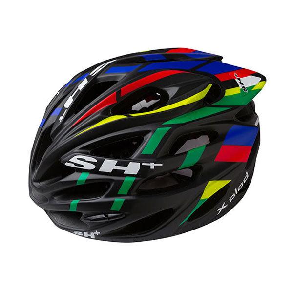SH+ SHABLI X-PLOD シャブリ エクスプロッド ヘルメット MATT BLACK/IRIDE JCF公認対象外ロード/MTB レース