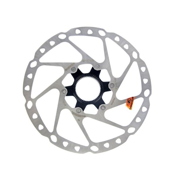 SHIMANO ディスクブレーキ ローター SM-RT64 センターロック 180mm ブラックロックリング付 (内スプライン)SHIMANO ローター SM-RT64