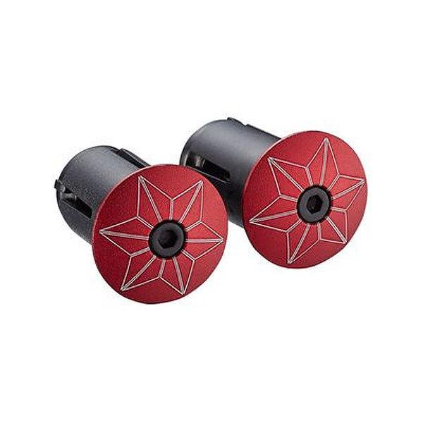 SUPACAZ スパカズ STAR PLUGZ アノダイズド レッド バーエンドBar end