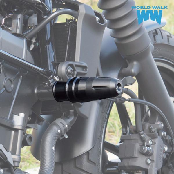 エリミネーター400専用のエンジンガード・マフラーガードです。車体からしっかりとガードが張り出す形となっており、立ちゴケや転倒時などに車体のダメージを軽減してくれます。ブラックアルマイト仕上げの為、車体に取り付けても悪目立ちしません。【仕様...