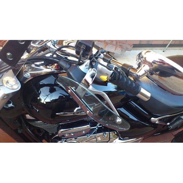 ※車両取付画像のステー色はシルバーとなっておりますが、実際のステー色はブラックとなります。ご了承ください。■商品名　汎用ナックルガード■品番　WS-07N■カラー　クリア■適合　V-MAXXJR1200XJR1300TW200ドラッグスター...