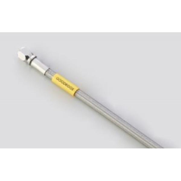メッシュ ブレーキホース ホース全長 1935mm ユニバーサルホース クリア ステンレス ビルドアライン グッドリッジ B31895