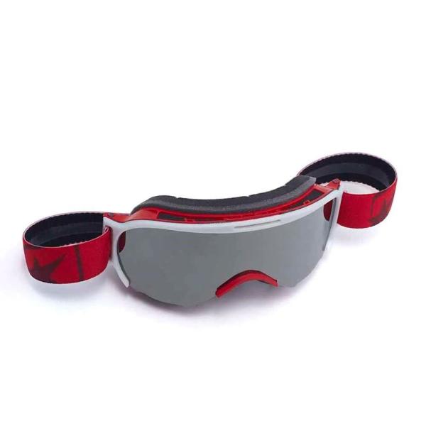 アリート 14980-SRBR ゴーグル ワビ シルバーミラーレンズ レッド/レッド 本体のみ バイク用品 ゴーグル関連