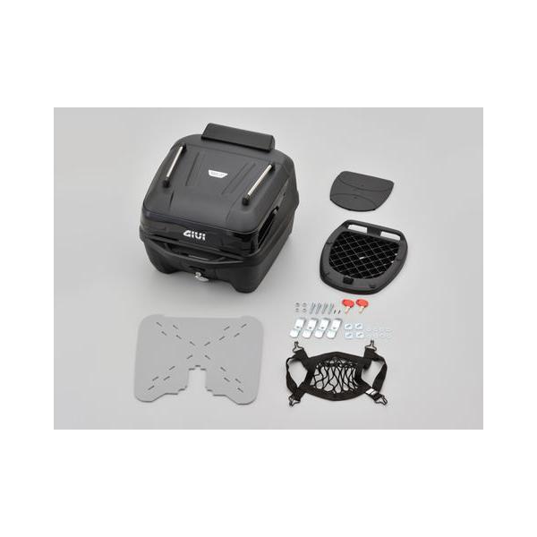 デイトナ 27412 ジビ B32NB-ADV BLOD 未塗装ブラック 433×405×303mm 32L 3.9kg 角型 モノロックケース トップケース リアボックス ネット付 荷物 GIVI