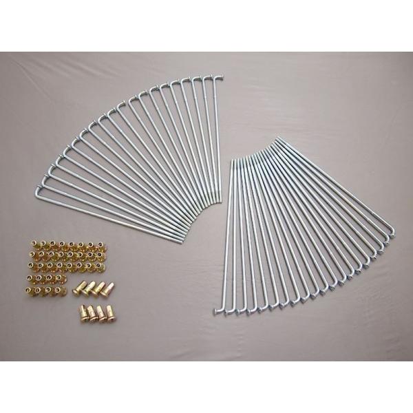 ドレミコレクション 10462 フロント スポークセット STD メッキ Z1/Z2 W3 H2 ホイール タイヤパーツ