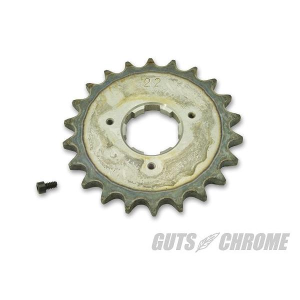 V-TWIN 19-0086 フロントスプロケット 22T 80-850BT状態新品未使用内容1980-85年ビッグツイン用の22T・フロントスプロケット　フロントスプロケは丁数を上げると、最高速型になります。1973-79年のFXモデル標...