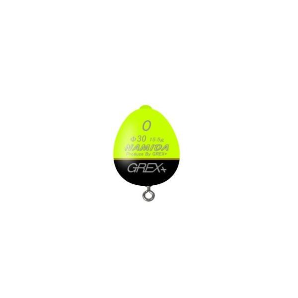グレックス ナミダ 30 0 イエロー 自重:15.5g 1個 Φ30.0×34.0mm GREX TAGMA 釣り 釣具 フィッシング ウキ フロート カン付き ドロップ形状 磯