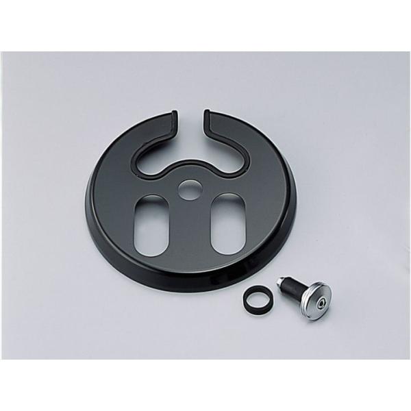 ハリケーン HA6565B-01 ステムカバー ブラックアルマイト アルミ製 ロックキャップ付 マジェスティ250/C('02-'06)