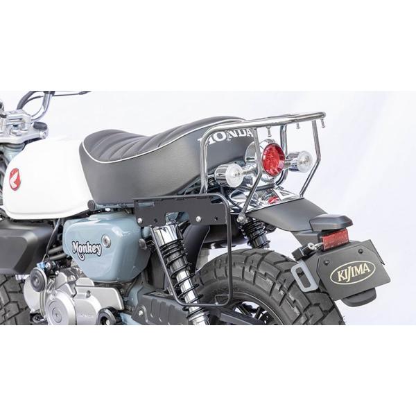 キジマ 210-4966 バッグサポート 左側用 ブラック モンキー125 バッグ ボックス取り付けステー 車体用バッグ ケース バイク KIJIMA