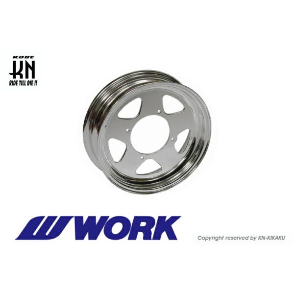 KN企画 KN-W1235CR-MS WORK Gee9s コラボレーションホイール タイプMS バフアルマイト 12inch/3.5J