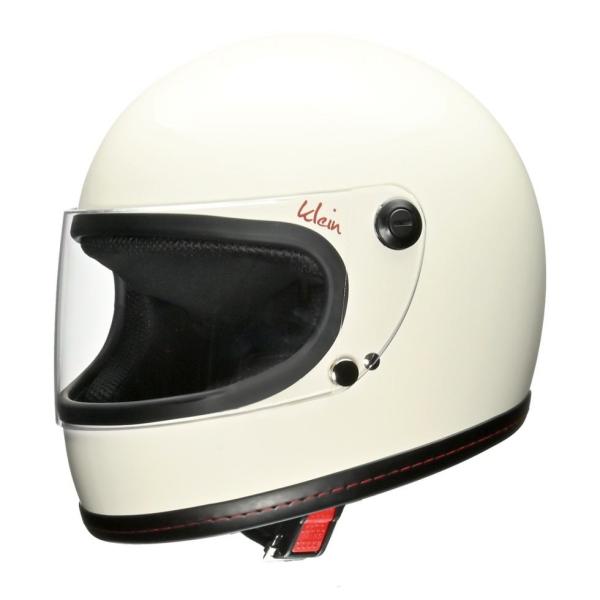 リード工業 Klein(クライン) フルフェイス ヘルメット ホワイト S(55〜56cm未満) 族ヘル レトロ UVカット 着脱式内装 レディース バイク用 LEAD