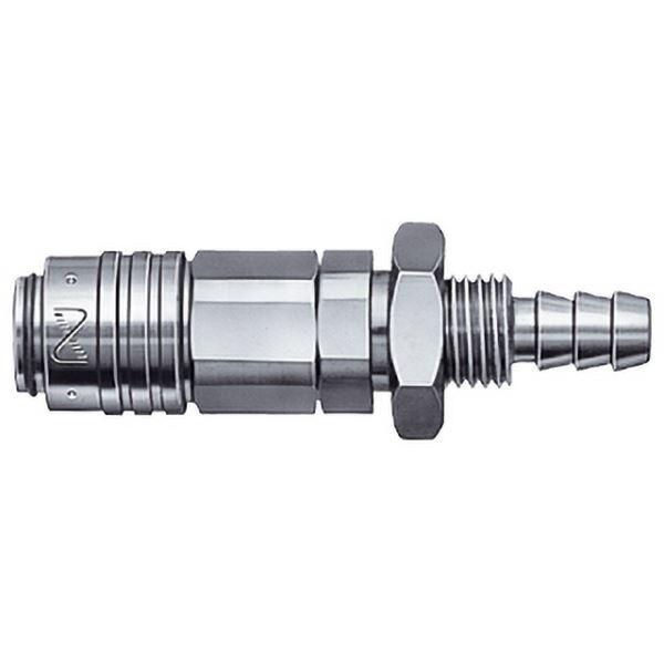 日東工器 01332 マイクロカプラ MC-04SHB BRASS NBR パネル取付用 流体機器 継手 低圧用