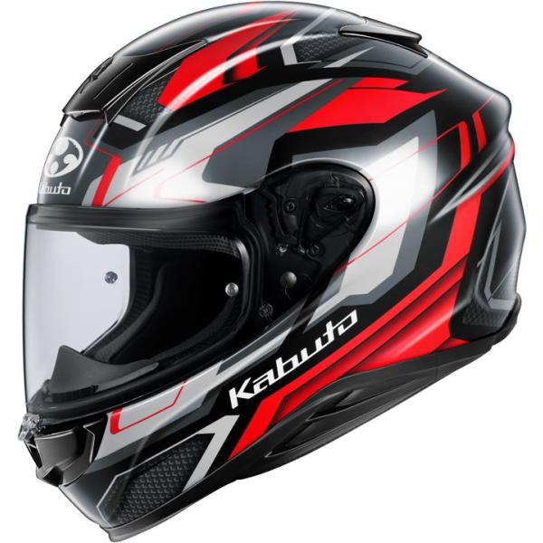 OGK AEROBLADE-6 ADACT(エアロブレード6 アダクト) フルフェイス ヘルメット ブラックレッド L(59-60cm) JIS規格 バイク/二輪車用 カブト Kabuto