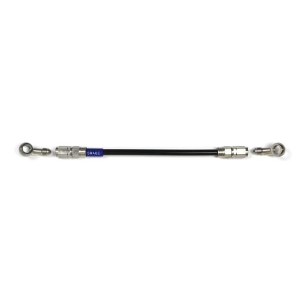メッシュ ブレーキホース 1025mm ブラックスモークホース/ステン素地 20-20 スウェッジライン STKB-1212M-1025 イージーオーダーホース プロト