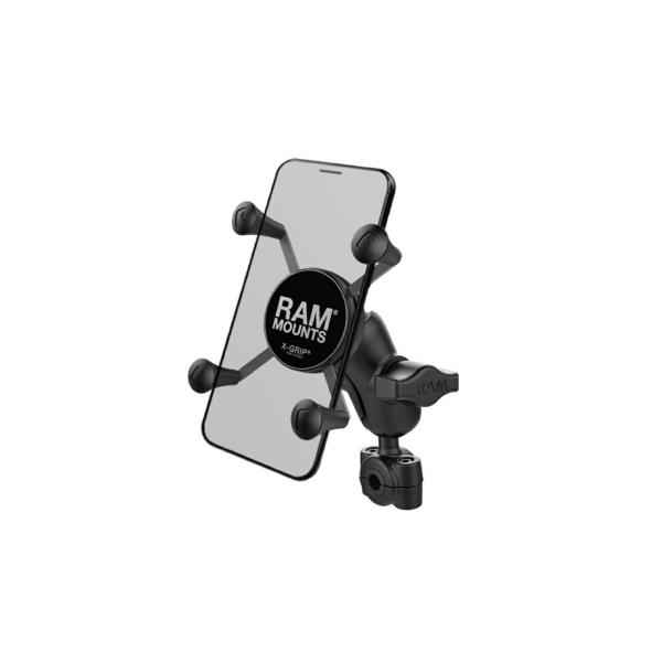ラムマウント RAM-B-408-37-62AUN7U Xグリップ(S)＆バーマウントベース(S)セット(ショートアーム) φ9.5-15.8mm対応 ブラック 1インチボール 1個入り スマホ