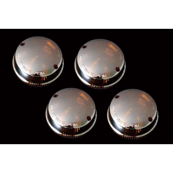 PMC ARCHI 196-5101 ウインカーレンズ オレンジ 4個1セット 汎用 バイク シースルーミラーコーティング Z2タイプ