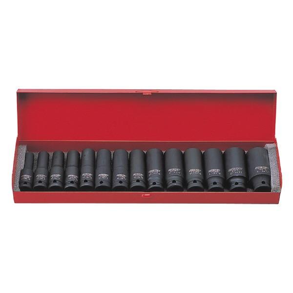 SIGNET シグネット 23296 1/2DR 14PC ミリ ディープインパクトソケットセット ●差込角(”SQ)：1/2 ●ケース付き。 ディープインパクトソケット：10・11・12・13・14・15・16・17・19・21・22・2...