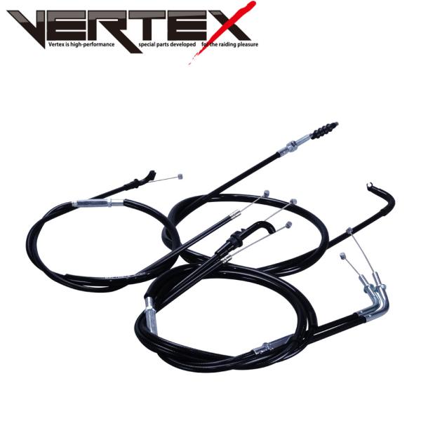 Vertex　SR400　(01-)　ワイヤーセット　20cmロング　アクセルワイヤー　クラッチワイヤー　デコンプワイヤー　ブラックVertex(バーテックス)車種：SR400/500　’01〜メーカー：YAMAHA　ヤマハ内容◆セット内容...