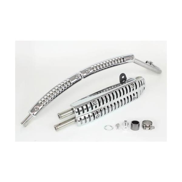 SP武川 04-02-0378 スクランブラーマフラー(アップ) 政府認証 クロスカブ110 CL72スタイル レトロ マフラー タケガワ