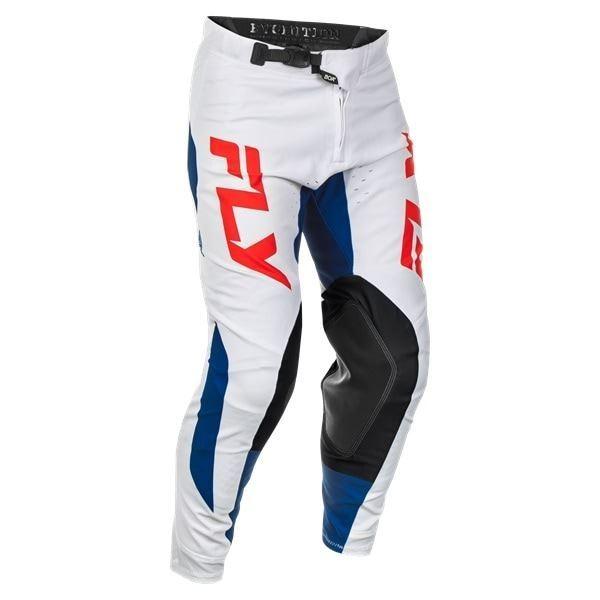 FLY 378-13332 EVOLUTION DST MXパンツ レッド/ホワイト/ブルー 32インチ バイク ズボン ストレッチ
