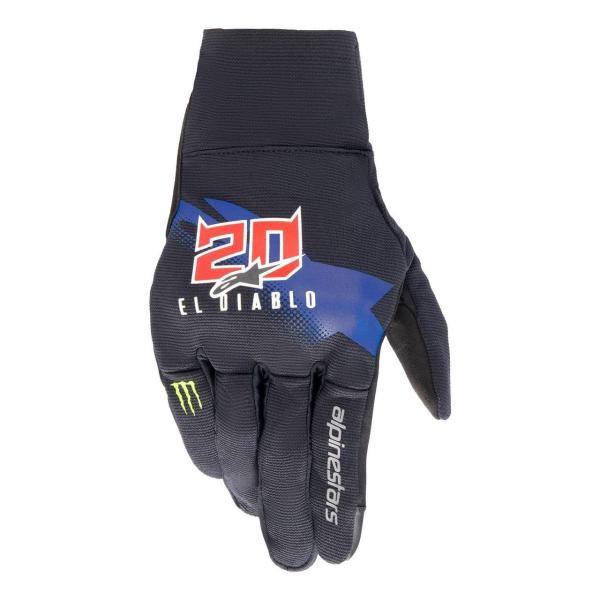 アルパインスターズ 8059347247687 FQ20 REEF MONSTER G 1261 ブラック/ブルーブライト/レッドグリーン M バイク グローブ 手袋 スマホ タッチ