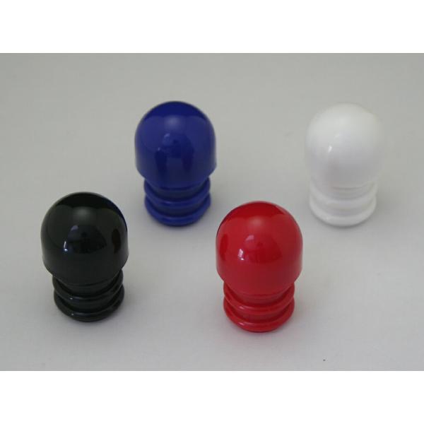 CFポッシュ 200940 アルミハンドル用ヘビーウエイトナイロン バーエンド φ22.2mmアルミハンドル/肉厚4mm用 ブラック 2pcs