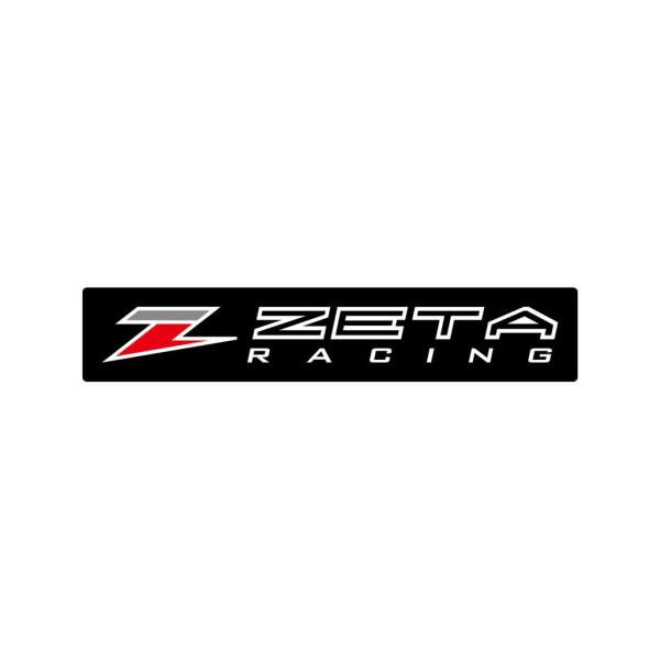 ZETA C0736 ZETA RACING ステッカー 100×19mm シール ロゴ アクセサリー ダートフリーク