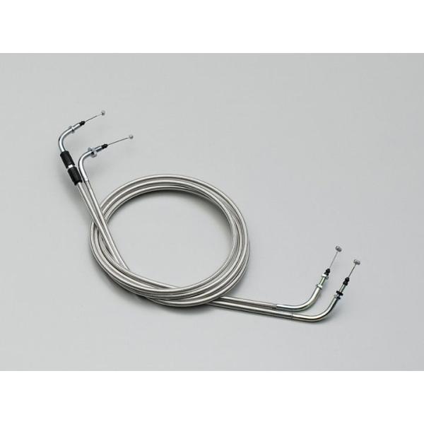 ハリケーン HB6449M スロットルケーブル W ステンメッシュ マジェスティ250(-'06) 150mmロング