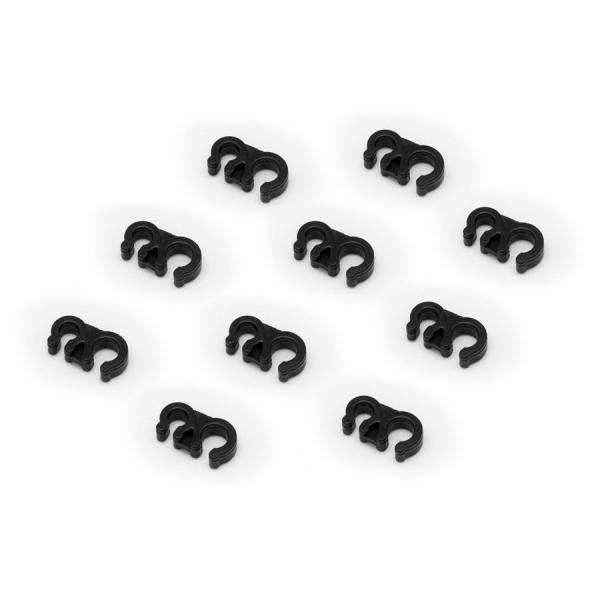 スウェッジライン SLP492-10 ホース&amp;ハーネスクリップ コーティング有 内径φ6.3+内径φ4.3〜4.8 10個 ホースクランプ パーツ プロト