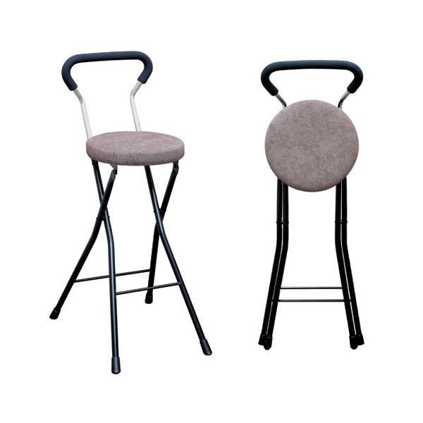 ルネセイコウ NSO-65 ソニッククッションチェア ハイタイプ ブラウン/ブラック 3.0kg 1台 折りたたみ フォールディングチェア イス 完成品 日本製