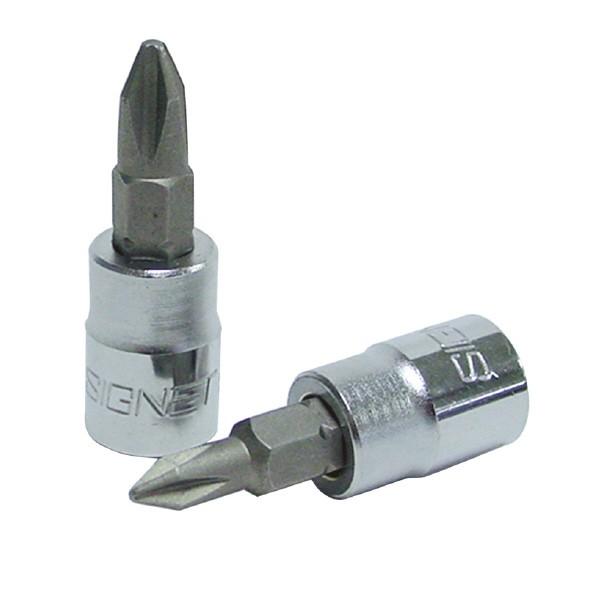 SIGNET シグネット 21802 1/4DR #2 プラスビットソケット ●サイズ：#2●全長(mm)：37画像はイメージ画像となります。一部の商品はメーカー取り寄せとなり廃盤、または欠品中の場合があります。 ご了承ください。サイズ、デ...